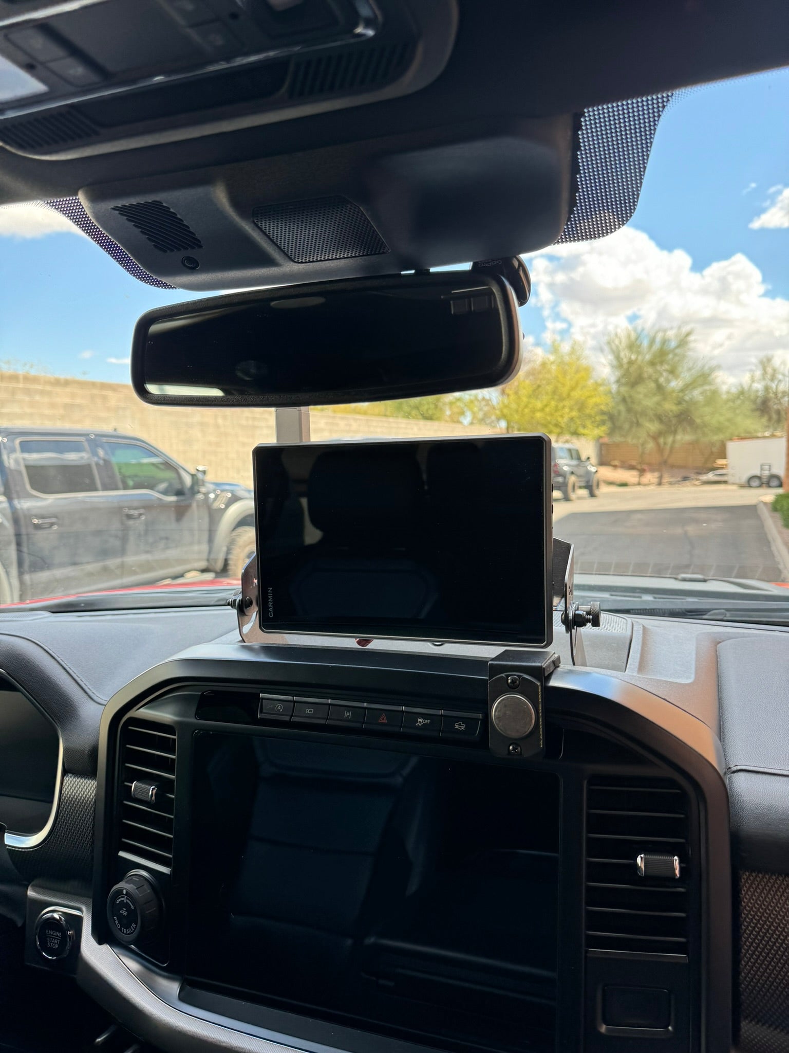 2021-2023 Gen 3 Raptor Center Dash Fold Down GPS mount-Garmin TREAD XL ...