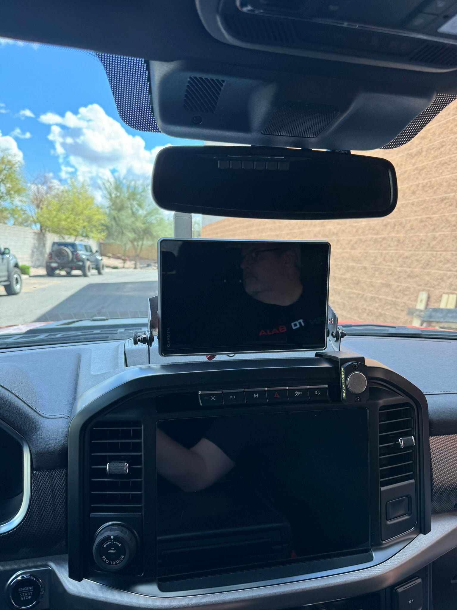 2021-2023 Gen 3 Raptor Center Dash Fold Down GPS mount-Garmin TREAD XL ...