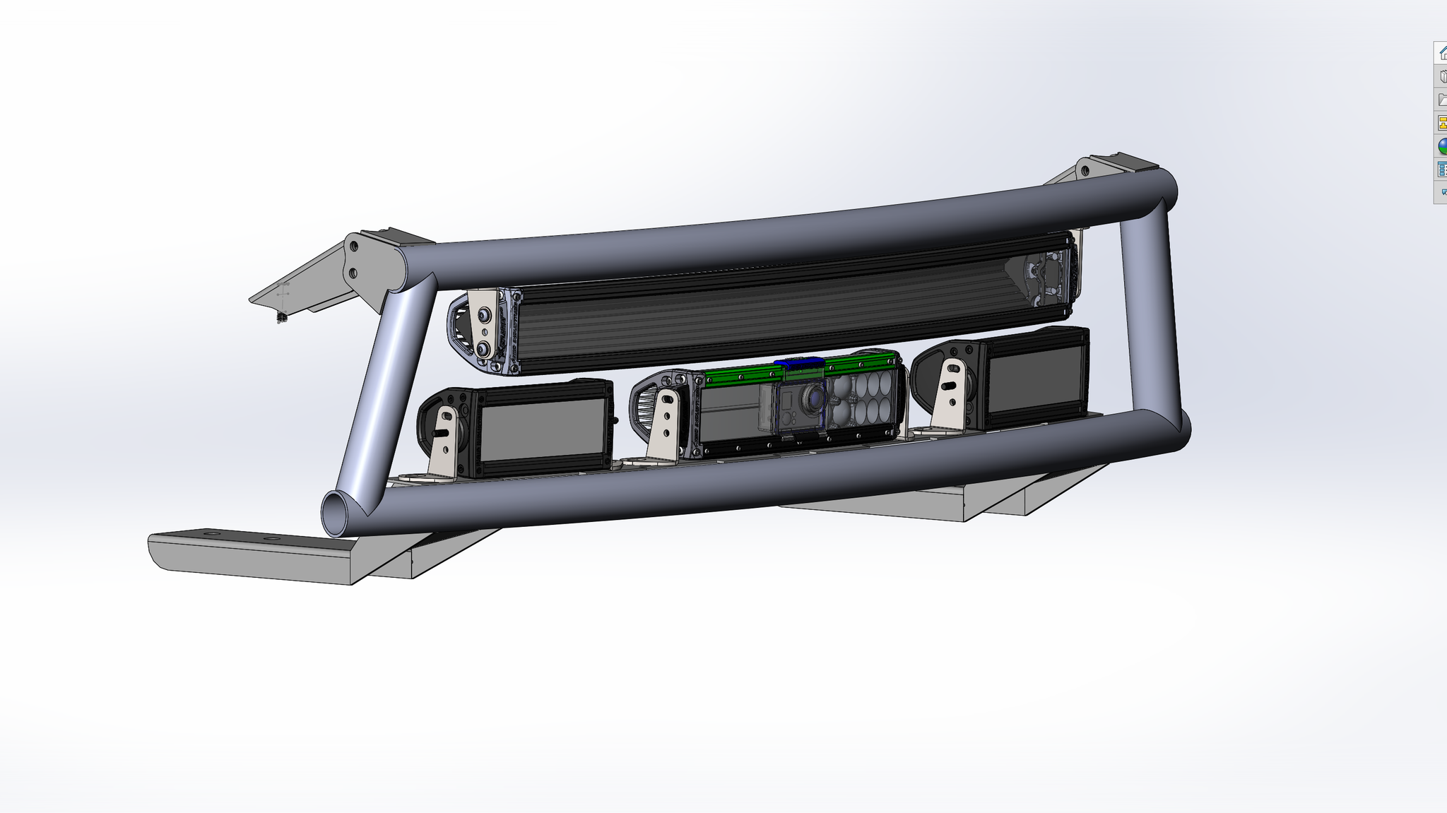 Gen 3 Ford Raptor Race truck front bumper light bar mount kit - Foutz ...