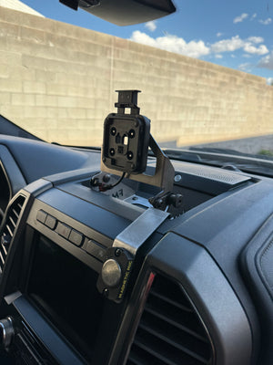Gen 2 Raptor / F150 / Super Duty - Center Dash Fold Down GPS Mount (Ga ...