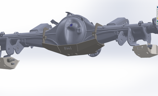 2024 Ranger Raptor Rear Differential Skid Plate - Foutz Motorsports LLC