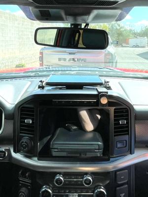 2021-2023 Gen 3 Raptor Center Dash Fold Down GPS mount-Garmin TREAD XL ...