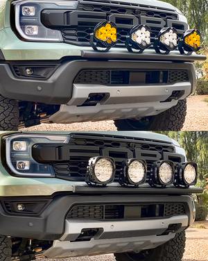2024 Ranger Raptor Front Light Mount Kit (for stock bumper) - Use Any ...