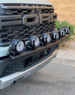 2024 Ranger Raptor Front Light Mount Kit (for stock bumper) - Use Any ...