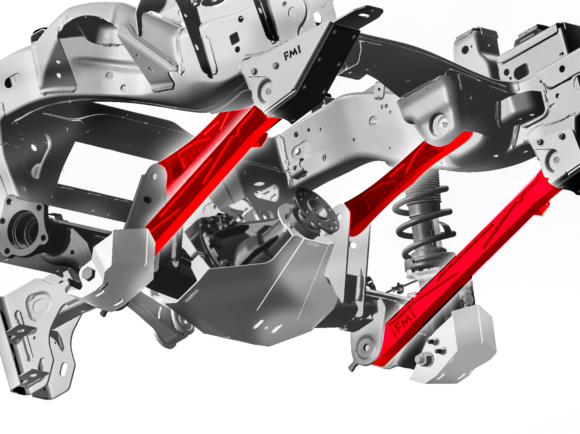 2024 Ranger Raptor Rear Suspension Kit - Billet Aluminum Arms with Ult ...
