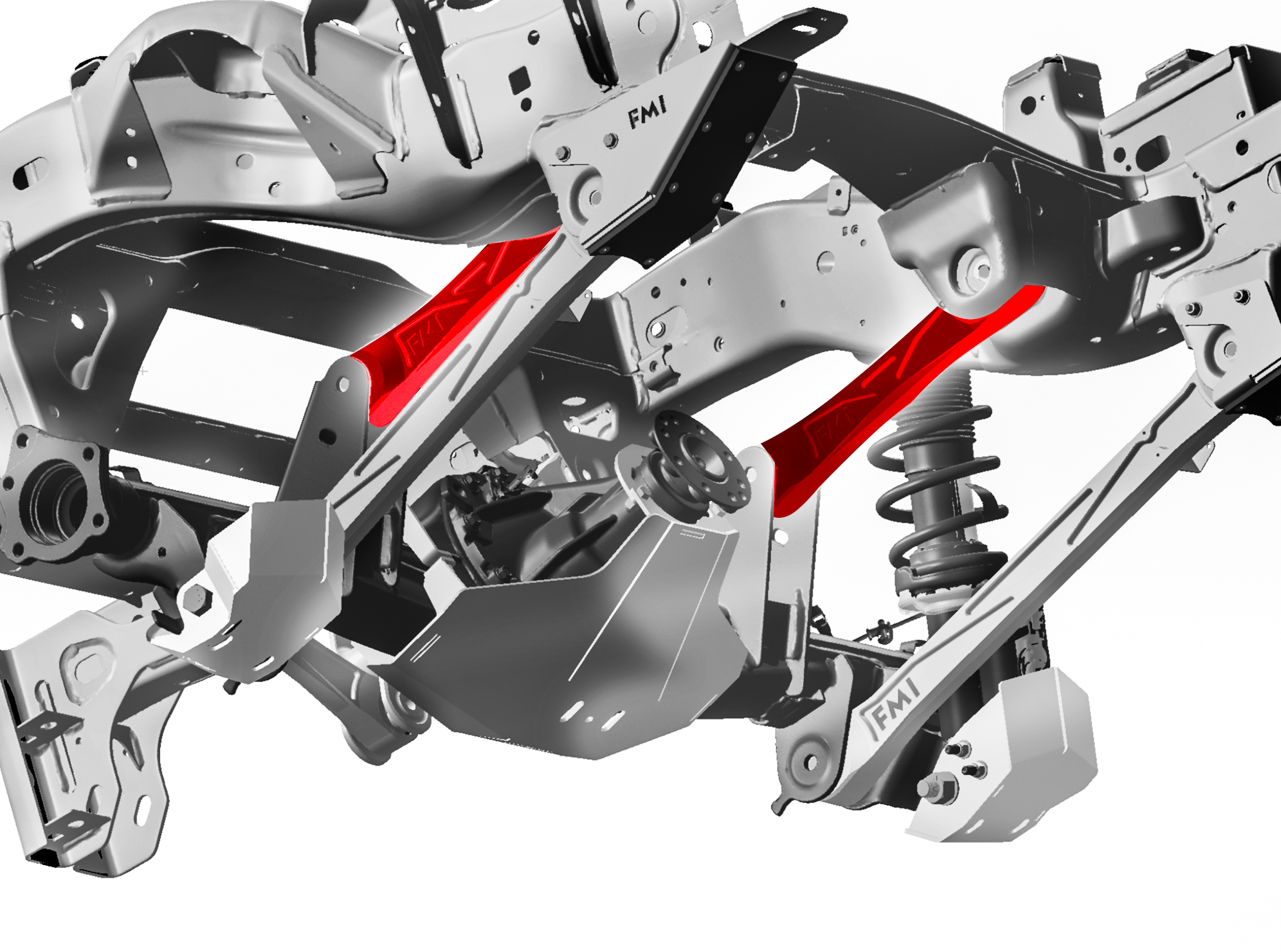 2024 Ranger Raptor - Rear Upper Billet Aluminum Suspension Arms with U ...