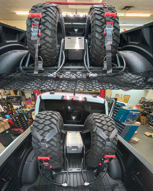 Raptor (2010-2024) Dual Tire Carrier Quick Release Modular Bed Organiz ...