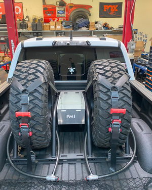 Raptor (2010-2024) Dual Tire Carrier Quick Release Modular Bed Organiz ...