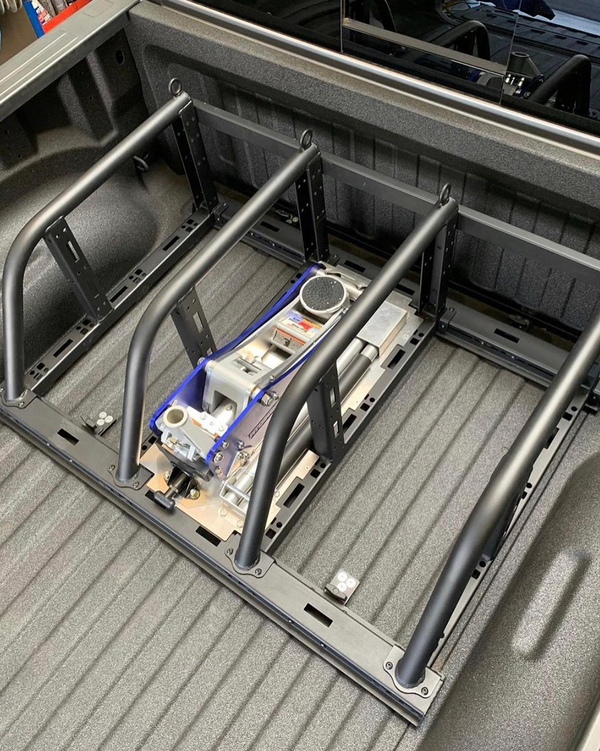 Raptor (2010-2024) Dual Tire Carrier Quick Release Modular Bed Organiz ...