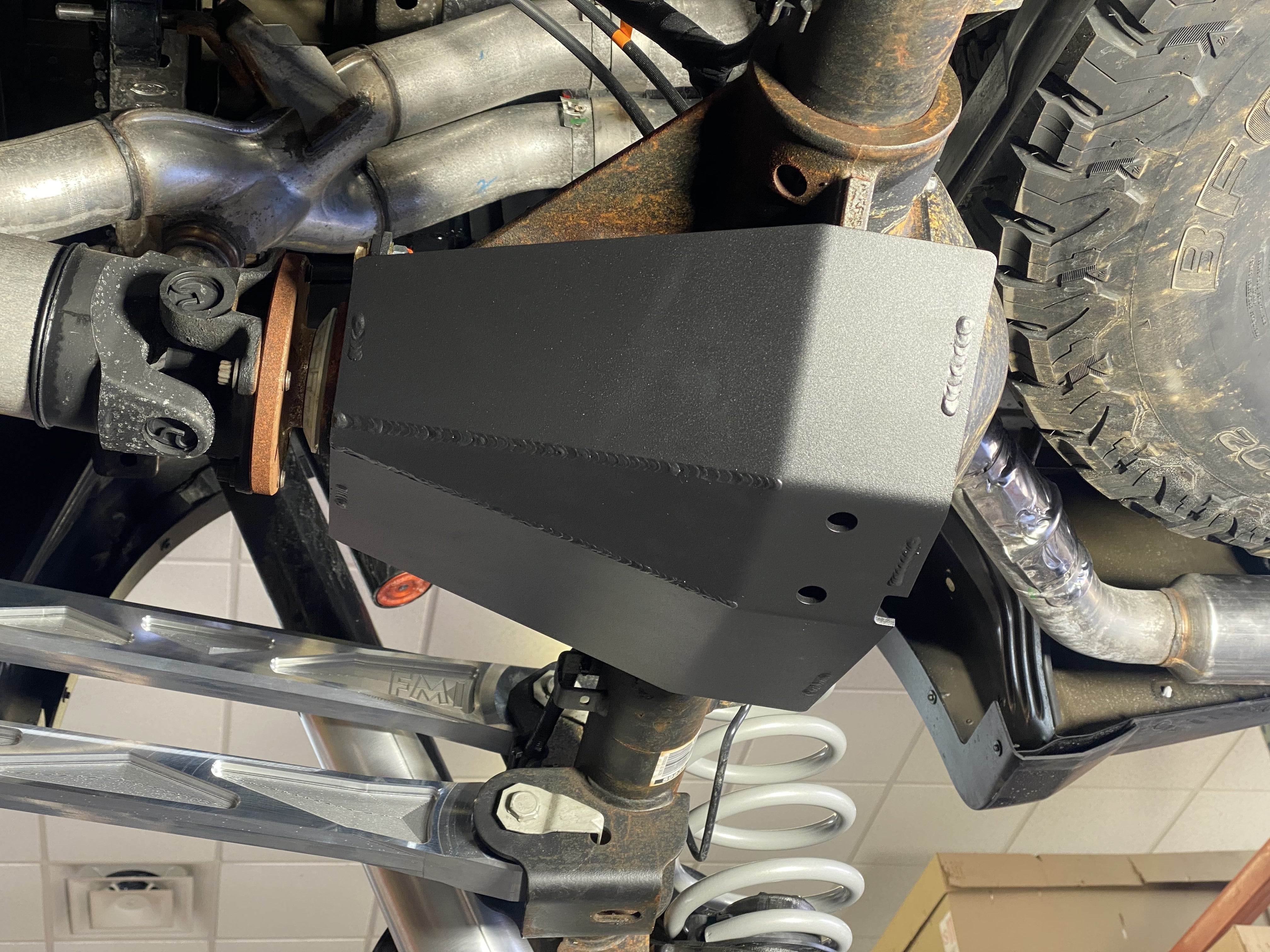 2017- 2024 Raptor Rear Differential Skid Plate Kit - Foutz Motorsports LLC