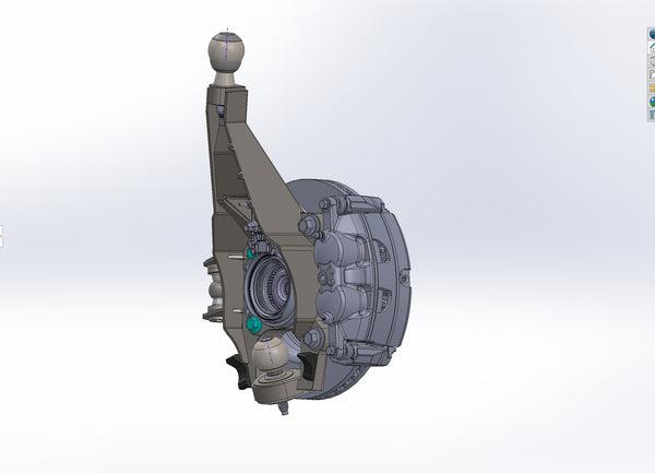 Gen 3 Raptor Fabricated Front Spindle kit - Foutz Motorsports LLC