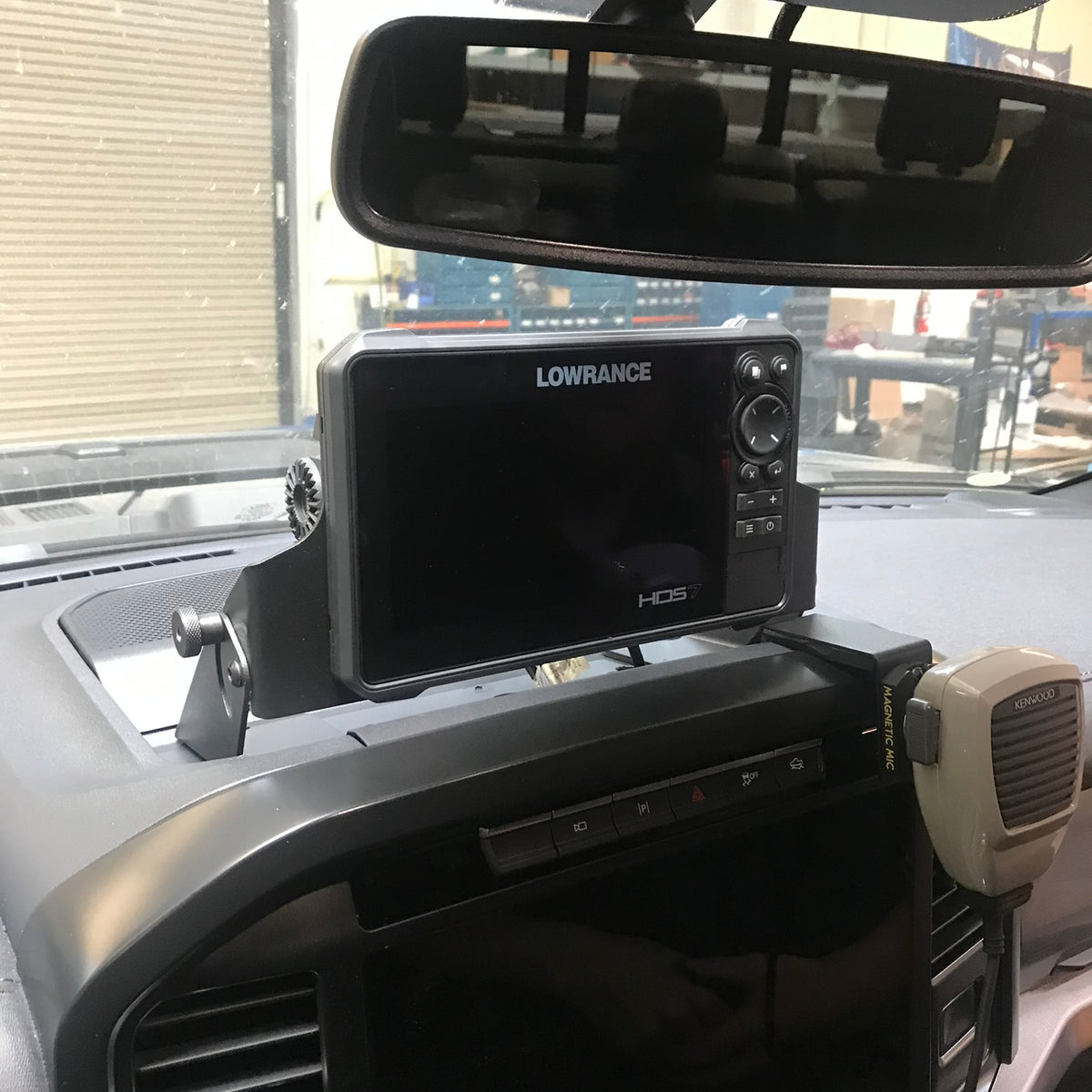 2021 - 2024 F150 & Gen 3 Raptor Center Dash Fold Down GPS mount - HDS7 ...