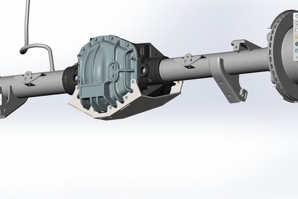 2019 - UP Ford Ranger Rear Differential Skid Plate - Foutz Motorsports LLC
